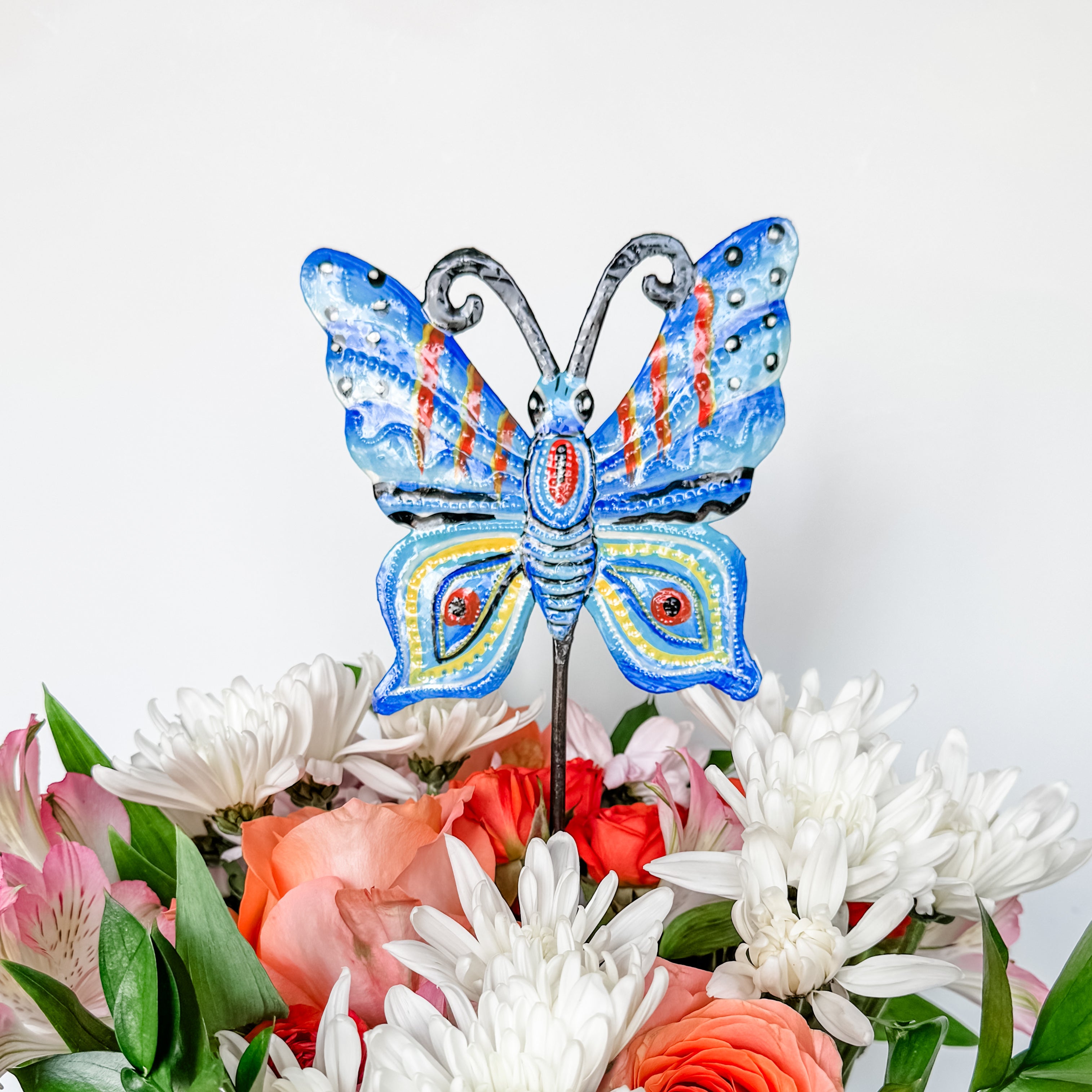 Oil Drum Butterfly Plant Stakes | FMSCMarketplace.org