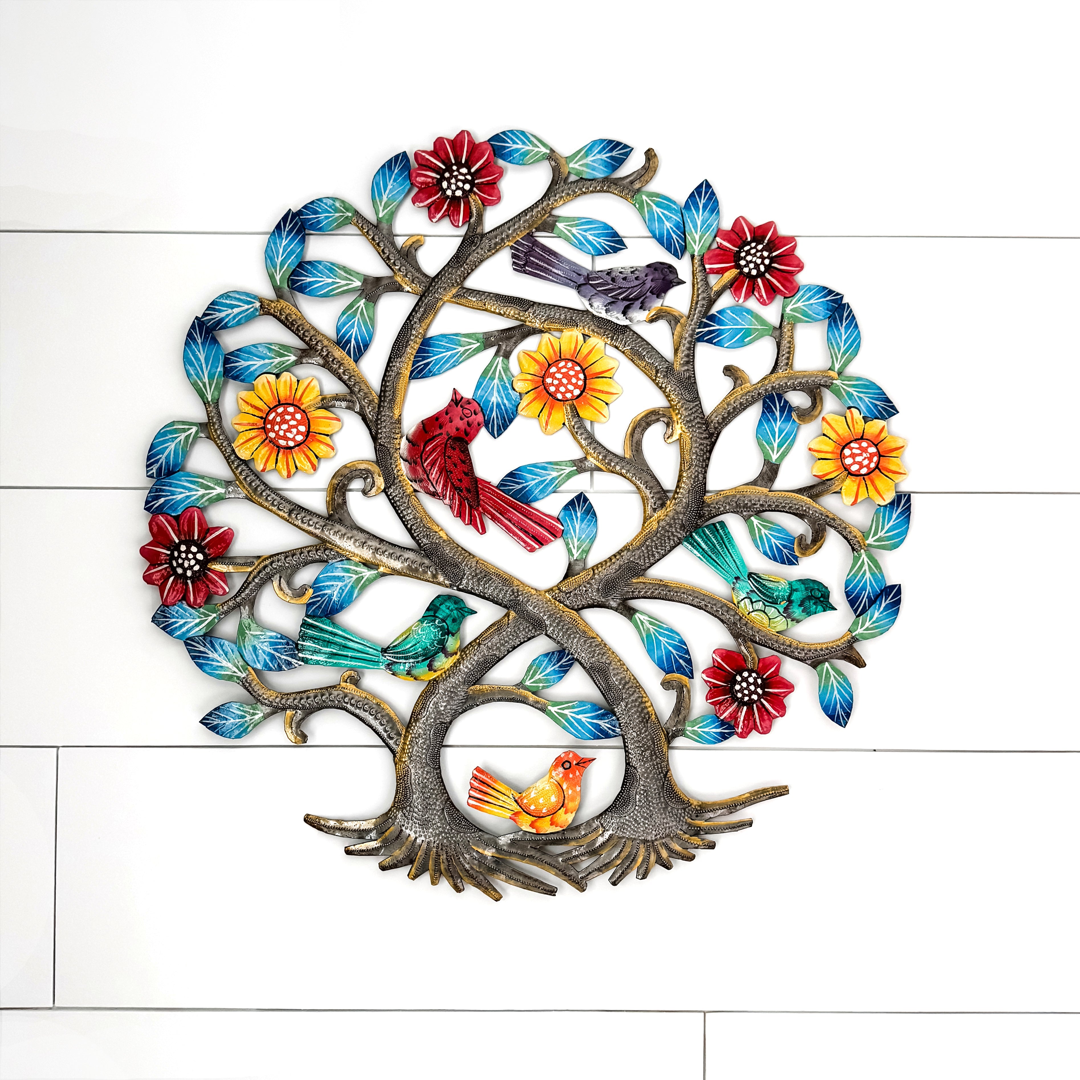 Intertwined Trees Oil Drum Art | FMSC MarketPlace